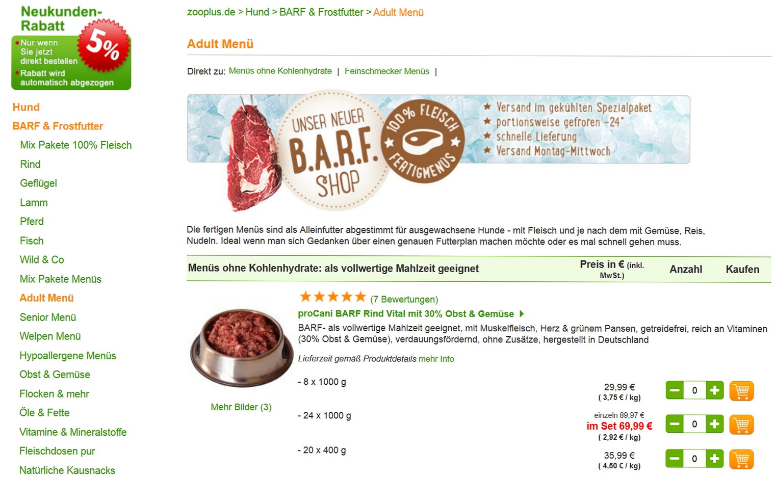 zooplus__Mit BARF-Shop